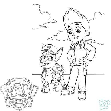 Paw Patrol Para Colorear Molon Printable