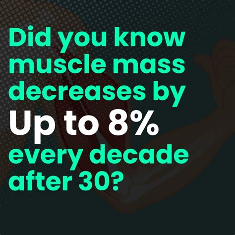 Stance Health On Linkedin Did You Know Muscle Mass Decreases Up To 8