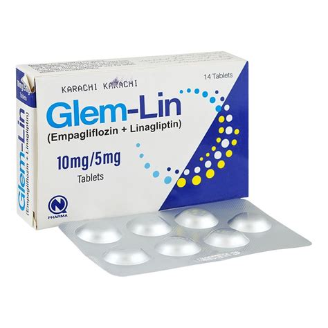 Glem Lin 10mg 5mg Tablets Box