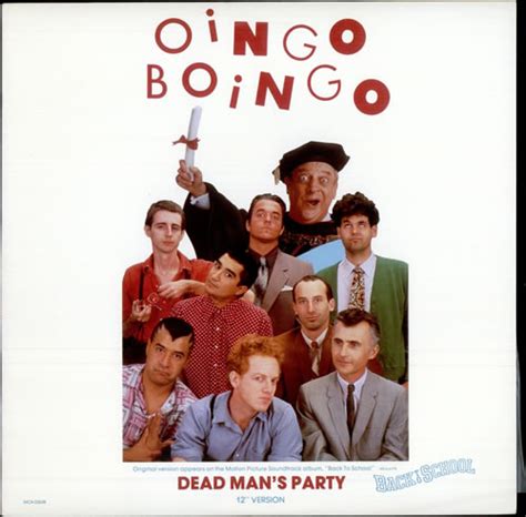 Oingo Boingo Dead Mans Party Gold Promo Stamped Us 12 Vinyl Single
