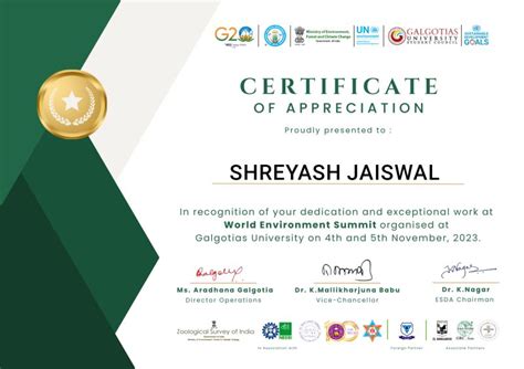 Shreyash Jaiswal On Linkedin Worldenvironmentsummit