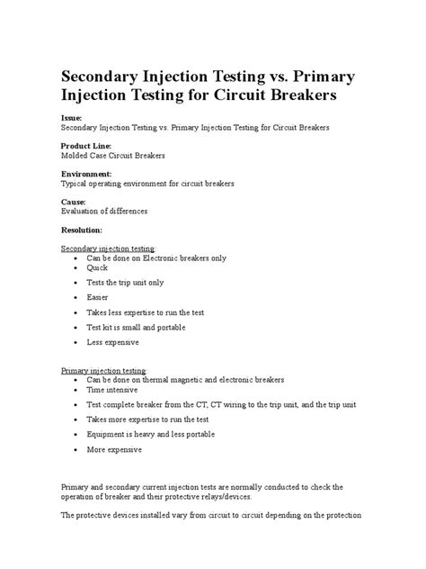 PDF Secondary Injection Testing Vs Primary DOKUMEN TIPS