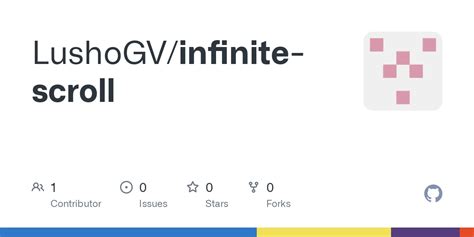 GitHub LushoGV Infinite Scroll
