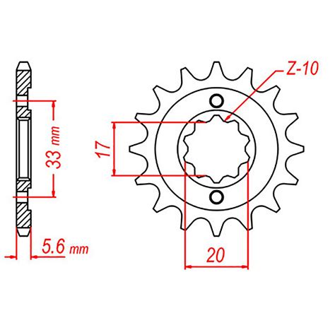 Mtx 430 Steel Front Sprocket 520 Pitch 13 Teeth 10 113 13