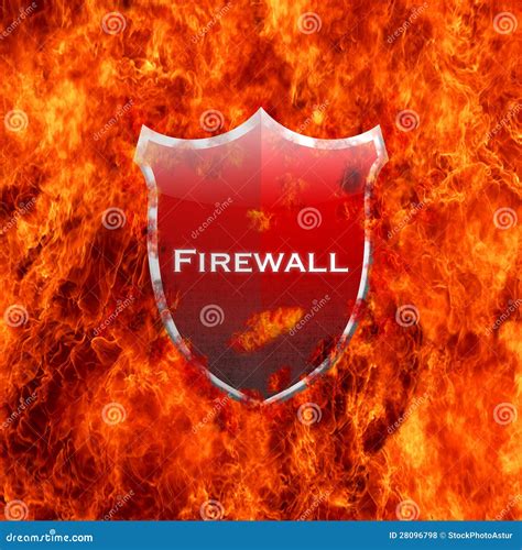 Firewall Shield Stock Illustration Illustration Of Defend 28096798