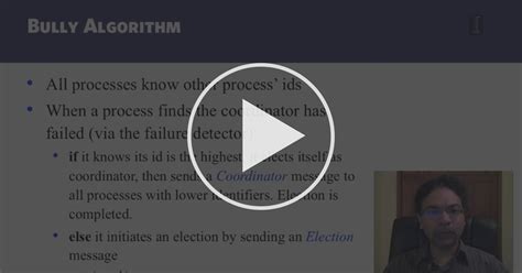 14 Bully Algorithm Week 1 Course Orientation And Classical Distributed Algorithms Continued
