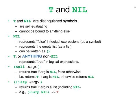 Ppt Common Lisp Intro Powerpoint Presentation Free Download Id 3630176