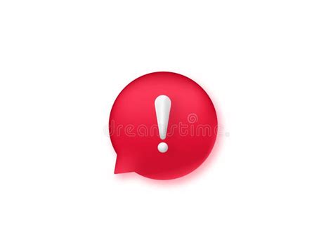 Red Speech Bubble With An Exclamation Point Stock Vector Illustration Of Design Speech 270432327