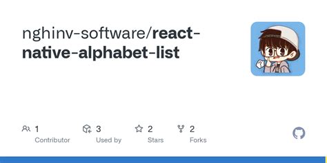GitHub Nghinv Software React Native Alphabet List