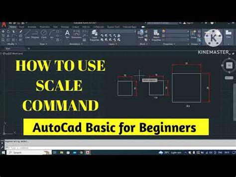 HOW TO USE SCALE COMMAND IN AUTOCAD YouTube