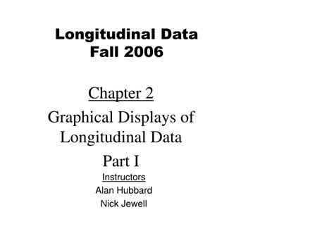 PPT Chapter Graphical Displays Of Longitudinal Data Part I PowerPoint Presentation ID