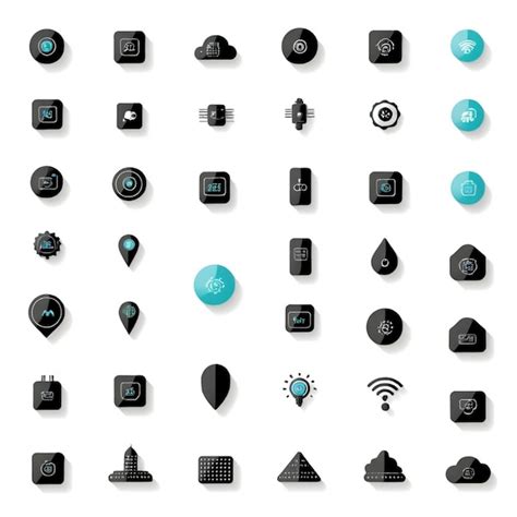 Premium Vector Iot Vector Set White Background Isolated A High