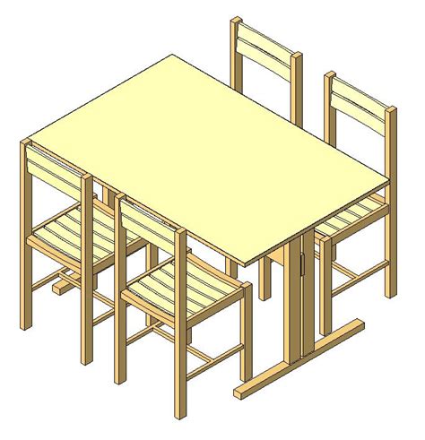 Table D Dwg Model For Autocad Designs Cad