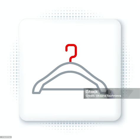 흰색 배경에 격리 된 라인 행거 옷장 아이콘 망토룸 아이콘입니다 의류 서비스 기호 세탁 걸이 표지판 다채로운 개요 개념 벡터 0명에 대한 스톡 벡터 아트 및 기타 이미지
