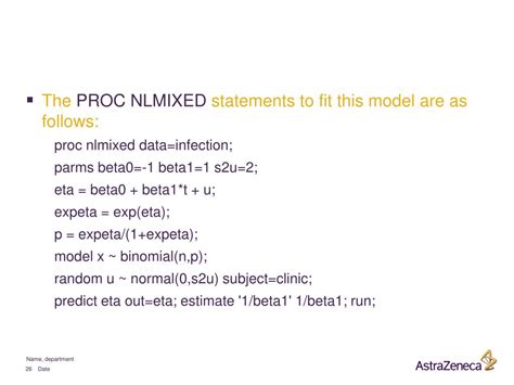 Ppt Lecture Non Linear And Generalized Mixed Effects Models Powerpoint Presentation Id