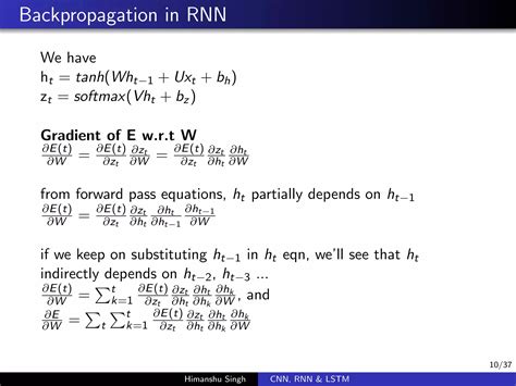 Backpropagation In Rnn And Lstm Pdf