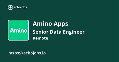 Amino Apps Is Hiring Senior Data Engineer Remote R Java Kubernetes Api Scala Gcp Kafka