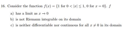 Solved Consider The Function F X For