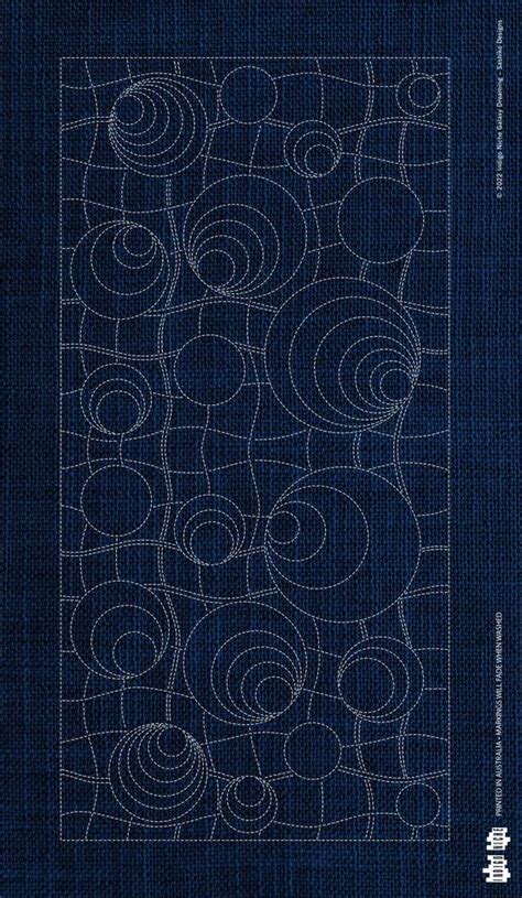 Galaxy Dreaming 2 Sashiko Panel In 2025 Sashiko Sashiko Pattern Japanese Embroidery