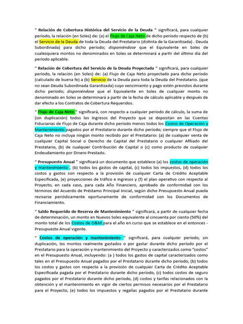 Debt Service Coverage Ratio Pdf Deuda Presupuesto