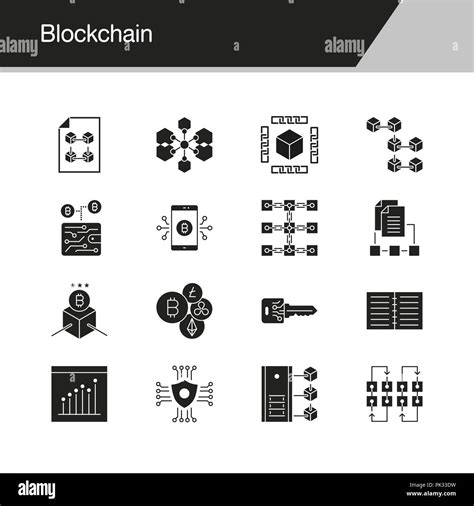 Blockchain Icons Design For Presentation Graphic Design Mobile Application Web Design
