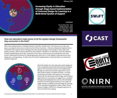 Sisep Center On Linkedin Implementation Udl Mtss Equity