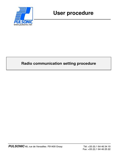 Pdf Radio Procedure Dokumen Tips