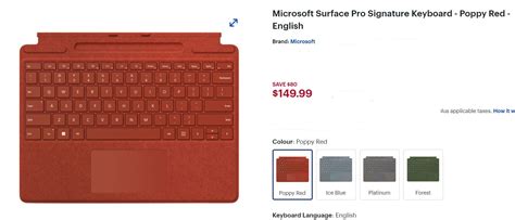 Microsoft Surface Pro Signature Keyboard With Property Room