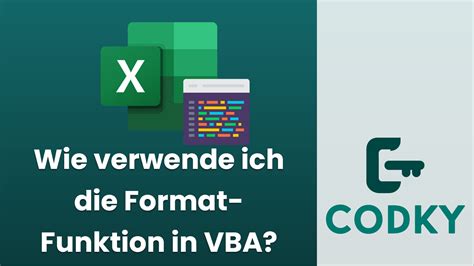 Wie Verwende Ich Die Format Funktion In Vba Codky