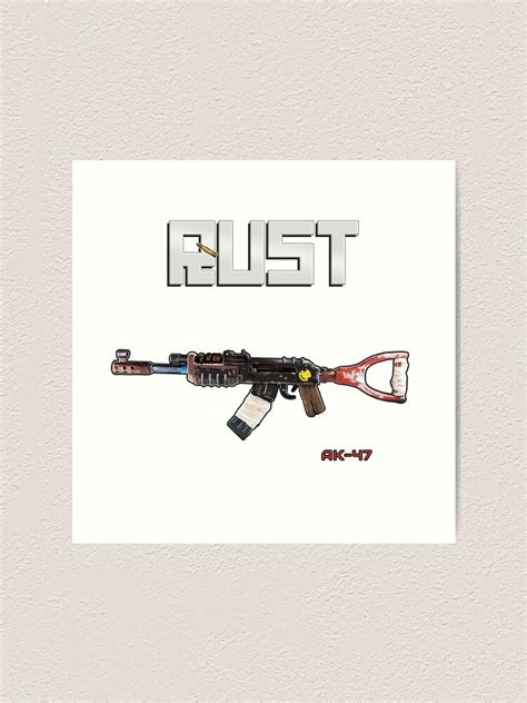 Rust AK Assault Rifle Weapon Art Print For Sale By DigitalPulsion Redbubble Rust AK Assault Rifle Weapon Art Print For Sale By DigitalPulsion Redbubble
