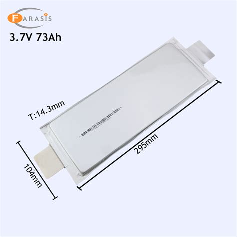 Nmc Battery Farasis 3 7v 73ah Pouch Cell Lithium Polymer Battery For Electric Bike Nmc Pouch Cell