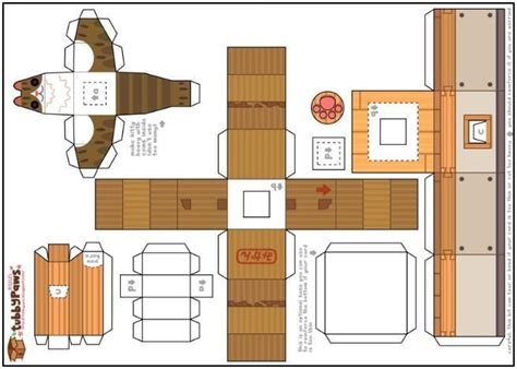 Violet Box Cat Papercraft