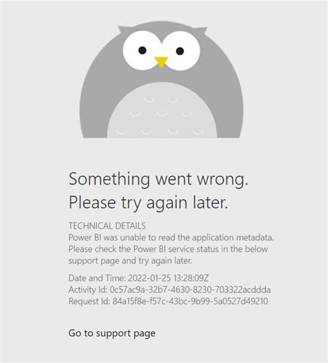Power Bi Service Not Loading This Morning For Us Microsoft Fabric Community