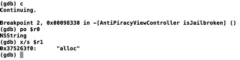 hack of the day bypassing jailbroken checks in ios applications using gdb and