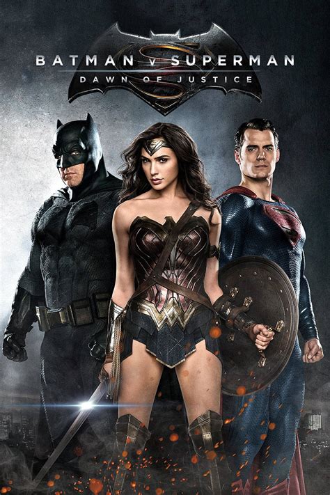 Download Batman V Superman Dawn Of Justice Poster With Wonder Woman Wallpaper