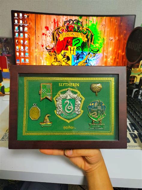 해리포터 슬리데린 뱃지 세트 씨네샵 콜리 Colley