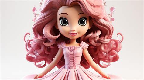 Premium Photo A 3d Rendered Photo Of Mini Animated Doll Design