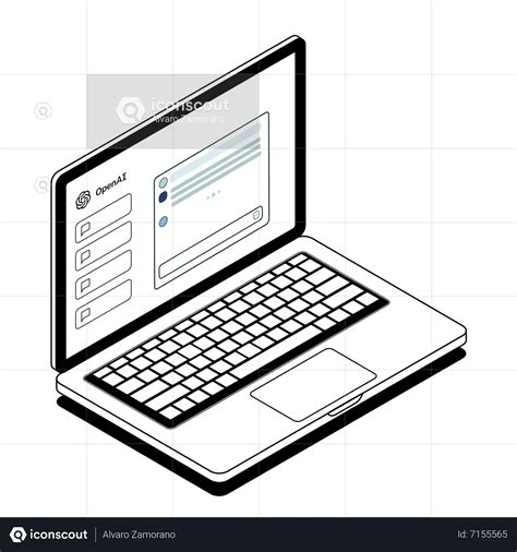 Appearing Chatgpt Laptop And Web Interface Illustration Lottie Animation Science And Technology