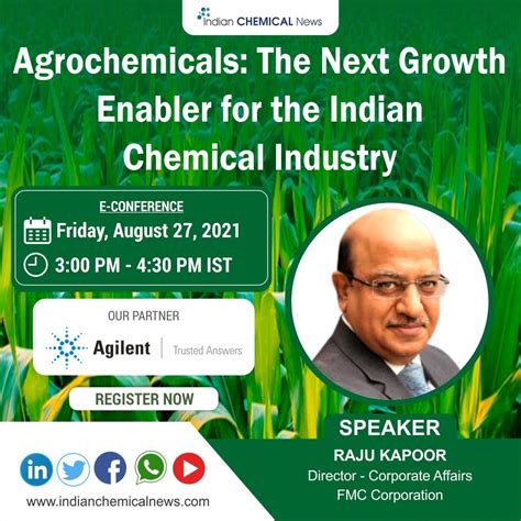 We Are Pleased To Welcome Mr Raju Kapoor Director Corporate Affairs Fmc Corporation As Our