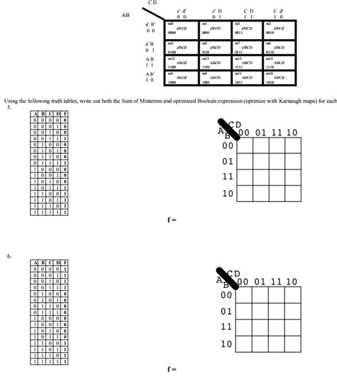 Solved C D Using The Following Truth Tables Write Out Both