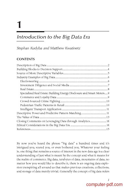 Pdf Introduction To The Big Data Era Free Tutorial For Beginners