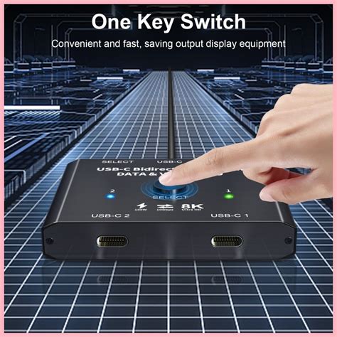♞type C切換器8k30全功能usb C雙向切換器10gbps高清分配器 蝦皮購物