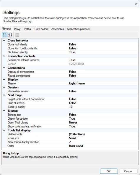 xrmtoolbox settings · xrmtoolbox