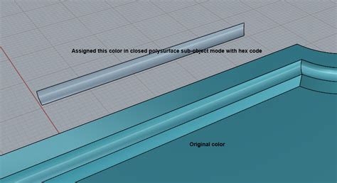 Ways To Check Color Code Of A Surface Assigned In Sub Object Mode Rhino Mcneel Forum