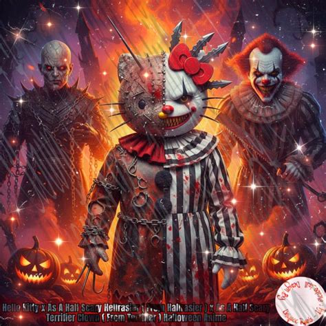 Uniquee Hello Kitty Meets Scary Hellrasier Meets Scary Terrifier
