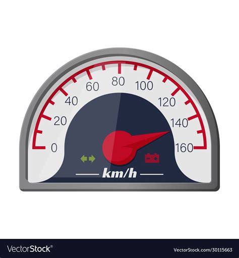 Speedometer Iconcartoon Icon Royalty Free Vector Image