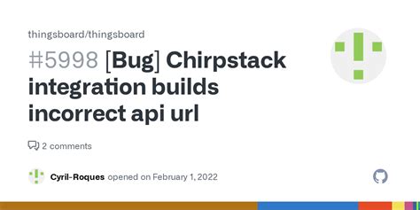Bug Chirpstack Integration Builds Incorrect Api Url · Issue 5998