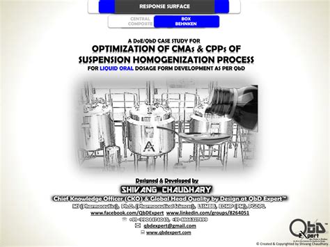 Pdf A Doe Qbd Optimization Model Of “liquid Oral Suspension” Using Box Behnken Rsm For
