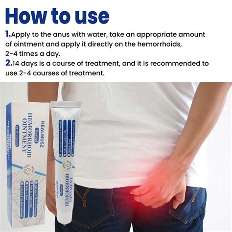Мазь от геморроя 20 г крем от опухлости внутри запора анальная трещина обезболивающая