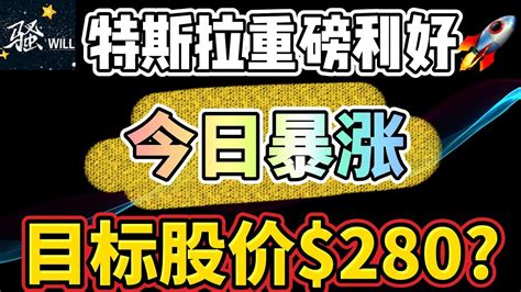 美股投资｜特斯拉tsla重磅利好无惧奔驰宝马新车发布今日股价暴涨目标价格280美金｜美股趋势分析｜美股股票｜美股2023 Youtube